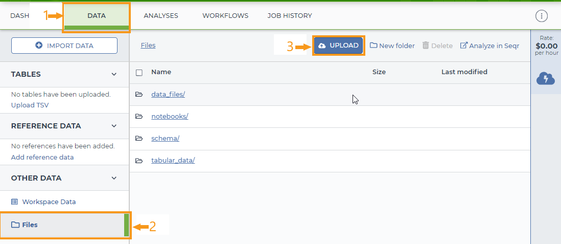 Working with workspaces – Terra Support