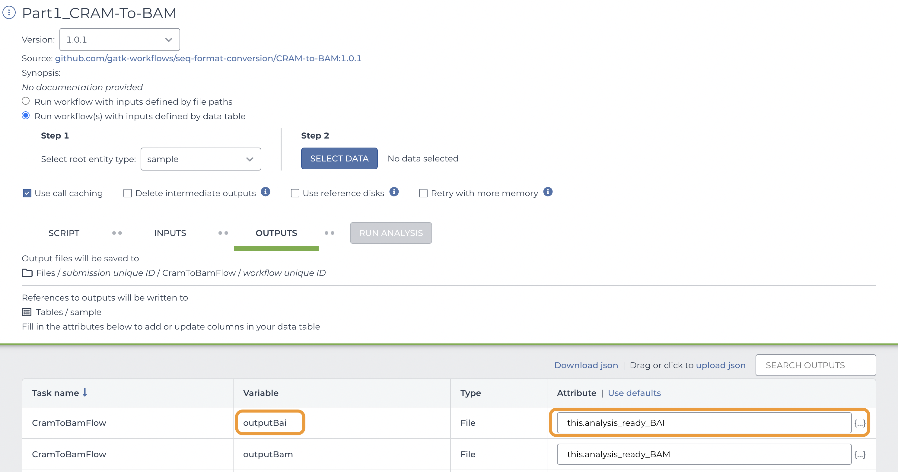 Workflow Setup VM And Other Options Terra Support