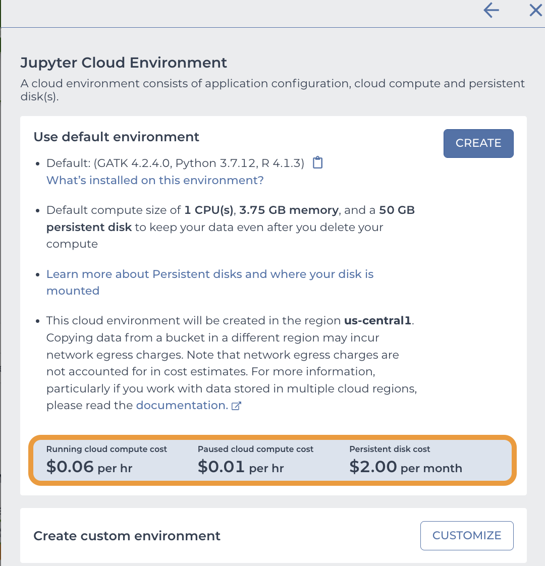 Viewing your cloud costs in Terra – Terra Support